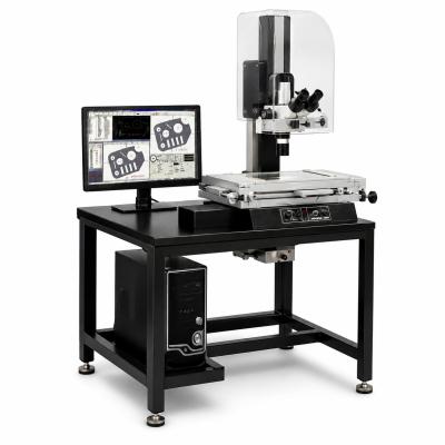 China High Precision Video Measuring Microscope with 0.001mm Resolution and 350x280mm Glass Table for sale