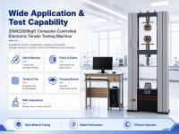 China Computer Controlled Electronic Tensile Testing Machine for Metal Plastic Rubber Material Testing for sale