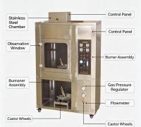 China Plastic Parts Flammability Testing Chamber, Vertical Horizontal Burning Performance Tester for sale