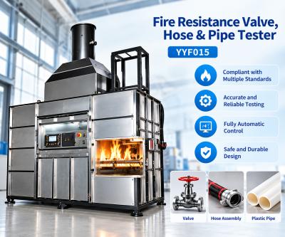 China ISO10497 ISO19921 ISO19922 Compliant Fire Resistance Valve Tester with Adjustable Dropping Height 30-40mm and Platinum Electrode for sale