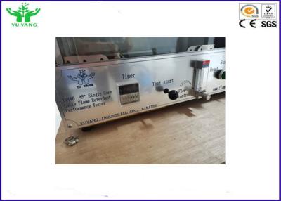 China 45° escogen el equipo de prueba de la inflamabilidad del cable de la base GB/T 25085 0,1 L ~ 1 l/min en venta