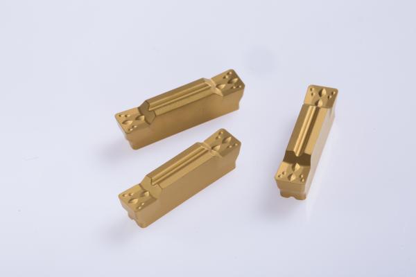 Quality MGMN200 Cut-Off And Grooving Insert with Double Cutting Edges and Golden PVD Coating for 2.0 mm Cutting Width for sale