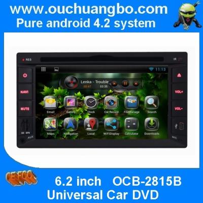China Ouchuangbo Universal Car DVD GPS Navigation Android 4.2 System USB iPod 3G Wifi Radio Player OCB-2815B for sale