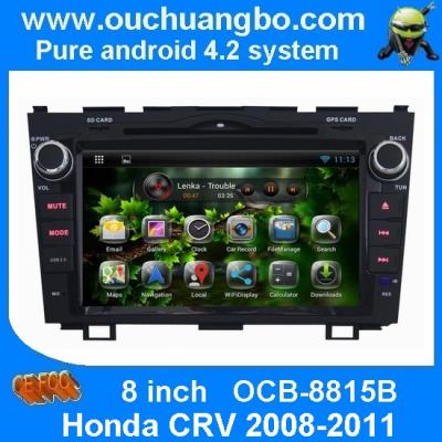 China Ouchuangbo Car Multimedia DVD System for Honda CRV 2008-2011 Android 4.2 GPS Navigation iPod USB RDS OCB-8815B for sale