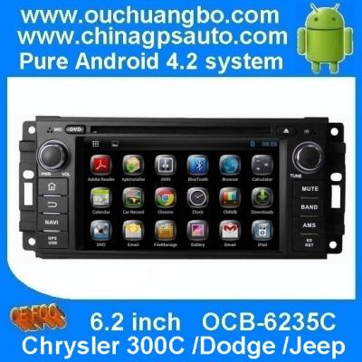 China Ouchuangbo Android 4.2 Car Radio DVD 3G Wifi GPS Navi for Chrysler /300C /Dodge /Jeep 2005-2007 OCB-6235C for sale