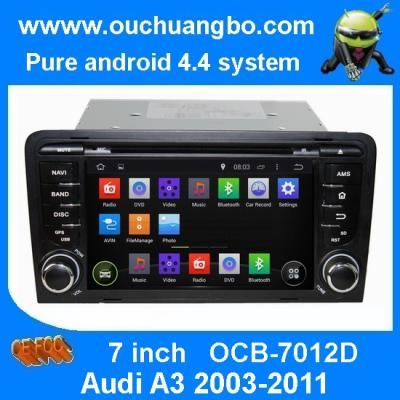 China Ouchuangbo Auto DVD Multimedia Stereo Audi A3 2003-2011 2003-2011 Android 4.4 3G Wifi Blue for sale