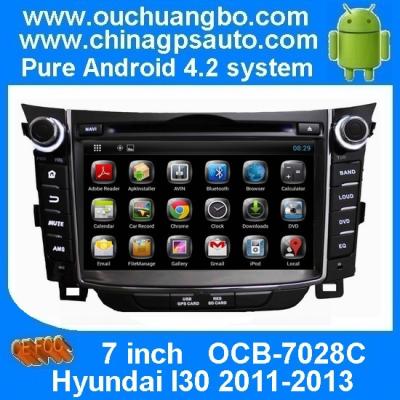 China Ouchuangbo Android 4.2 DVD GPS Navi For Hyundai I30 2011-2013 Bluetooth iPod AUX 3D PIP UI TV Radio Player OCB-7028C for sale