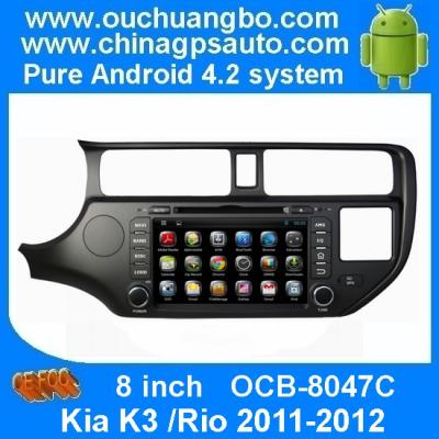 China Ouchuangbo Car Navi Multimedia for Kia K3 /Rio 2011-2012 Android 4.2 DVD Bluetooth SD GPS for sale
