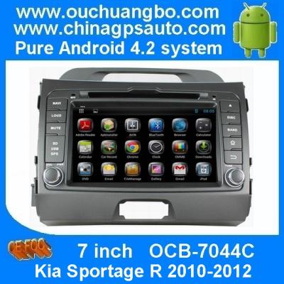 China Ouchuangbo Car GPS Radio Player Bluetooth AUX RDS Kia Sportage R 2010-2012 Android 4.2 DVD Stereo System OCB-7044C for sale