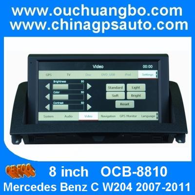 China Mercedes Benz C W204 car stereos support auto radio gps system iPod OCB-8810 for sale