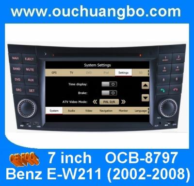 China Mercedes Benz W211 car radio with iPod RDS gps navigation digital TV TMC OCB-8797 for sale