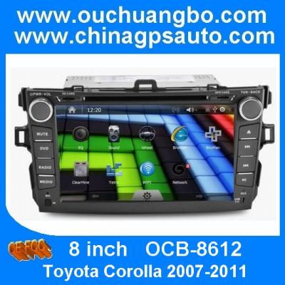China Toyota Corolla autoradio 2007-2011 with touch screen gps navigation wifi audio player OCB-8612 for sale