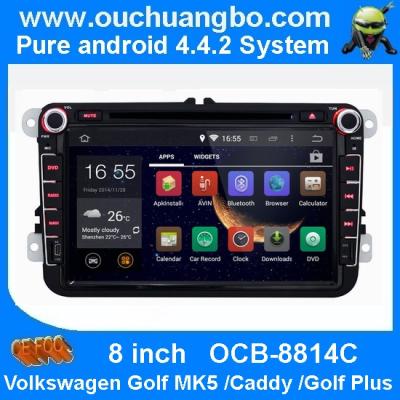 China Ouchuangbo Pure Android 4.4 DVD Radio Stereo Bluetooth USB for Volkswagen Golf MK5 /Caddy for sale