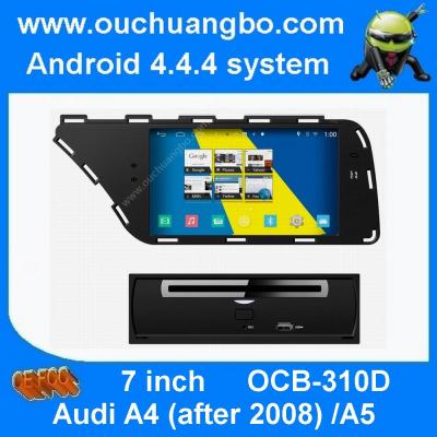 China Ouchuangbo 7 inch Audi A4 A5 car stereo gps radio with 1024*600 4 core USB S160 platform for sale