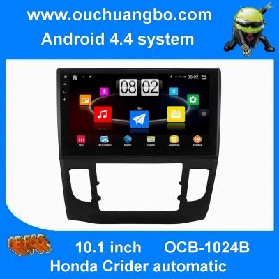 China Ouchuangbo android 4.4 1024*600 capacitive touch screen gps radio player for Honda Crider automatic for sale