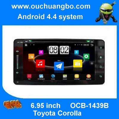China Ouchuangbo car dvd headunit  video for Toyota Corolla support 3g wifi bluetooth steering wheel control android 4.4 for sale