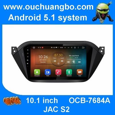 China Ouchuangbo car gps navigation android 5.1 for JAC S2 with wifi 1080HP video BT spanish free Peru Russia map for sale