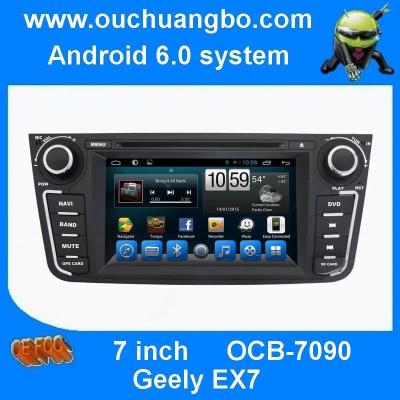 China Ouchuangbo car raadio dvd for Geely EX7 with 1080P HD video decode playing android 6.0 for sale