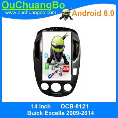 China Ouchuangbo car audio gps 14 inch vertical screen android 6.0 for Buick Excelle 2009-2014 with BT usb quad core for sale