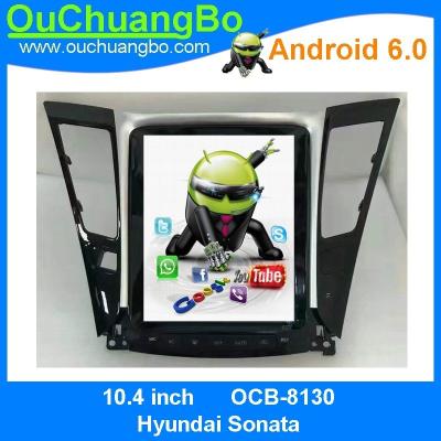 China Ouchuangbo car video huge Vertical Screen Tesla Style for Hyundai Sonata Stereo GPS Navi Radio Player android 6.0 for sale