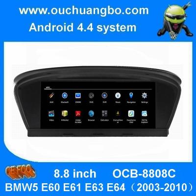 China Ouchuangbo car dvd gps nav stereo android 4.4 BMW5 E60 E61 E63 E64（2003-2010 support HD video bluetooth music for sale