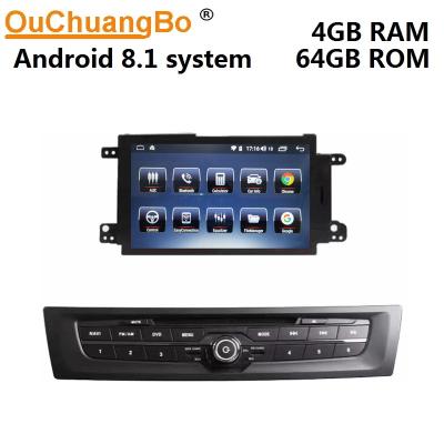 China Ouchuangbo car gps nav bluetooth wifi Android 8.1 for MG 6 2015 support USB dual zone 1080P video for sale