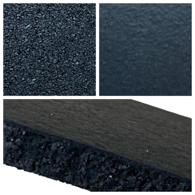 Eco-Friendly Non-Toxic Compound Multi-Color Large Particles Rubber Flooring Tiles for Gym Equipment