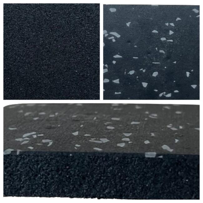 Tire Particles Rubber Floor Mat 50mm for Garage Floor, Gym and Life Fitness Equipment