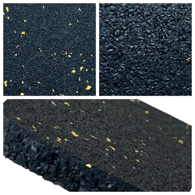 Recycled Crumb Rubber Barbell / Dumbbell / Kettlebell Mats for Fitness Space Center