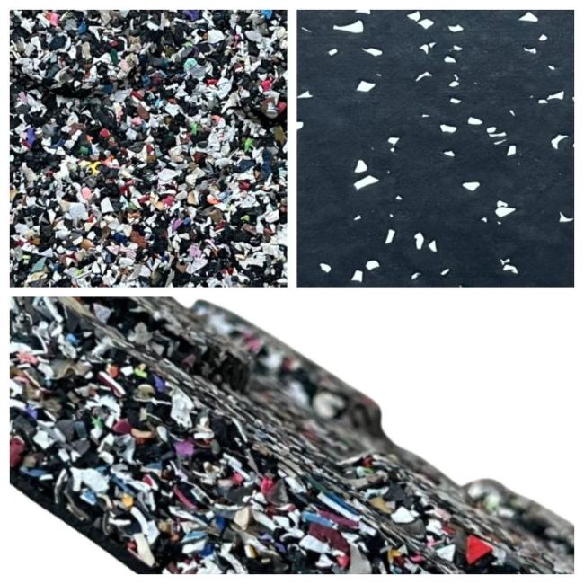 UV Protection Rubber Flooring Mats with Multiple Color EPDM Flecks