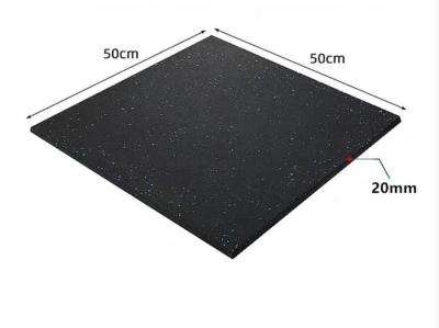 China Features Environmentally Friendly 1m*1m 50cm*50cm Workout Rubber Floor Tiles for Home Gym and Commercial Gym Club for sale