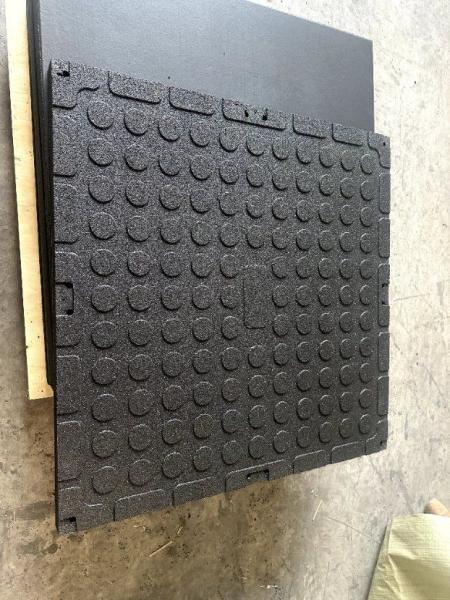 Quality 3/4 Inch Athletic Rubber Flooring Tiles for Home and Commercial Gym Weight Zone for sale