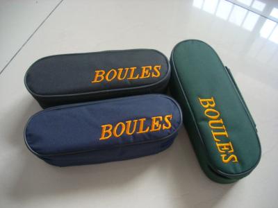 Chine les boules de petanque ont placé, 3 PCs dans le sac en nylon à vendre