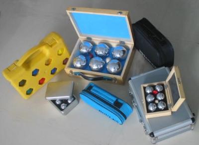 Chine vente en gros/boule de bocce au détail de boîte en bois de 72mm pour folâtrer, petanque, boules pour des jeux de jardin à vendre