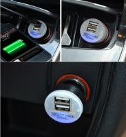 China Dual USB Car Charger 5V 3A Fast Charging for iPhone iPad Samsung Android for sale