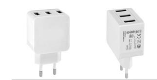 China UL GS PSE mini size three USB Power Adapter for sale