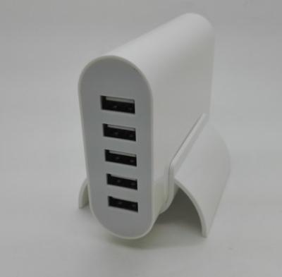 China adaptador branco do colore 5USB à venda