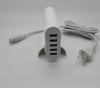 China White 5V 6A 5 USB Port Charger Adapter with CE LVD EMC Certificate for sale