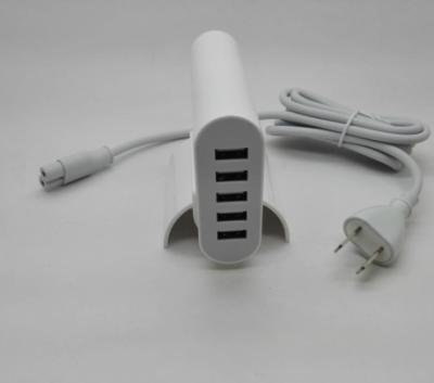 China adaptador branco do colore 5USB à venda