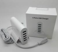 China White 5V 6A 5 USB Port Charger Adapter with CE LVD EMC Certificate for sale