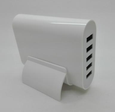 China adaptador branco do colore 5USB à venda