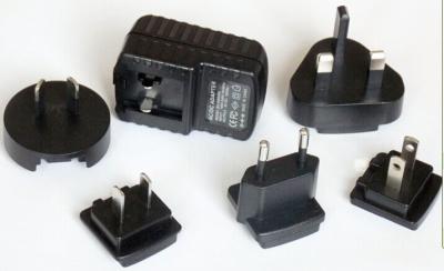 China 5V 1A USB power adapter interchangeable plug AC DC adapter for sale