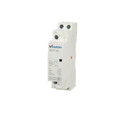 China Contator modular do agregado familiar do condicionador de ar 25A 2P das casas 1NO NC mini à venda