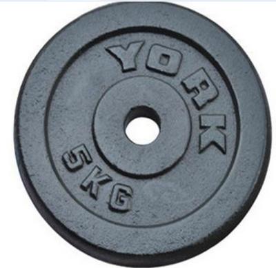 China black cast iron painting weight dumbbells plates 0.5kg 1.25kg 2.5kg 5kg for sale