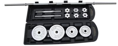 China 50kg  sets chrome adjustable dumbbell barbell for weight training sale for sale