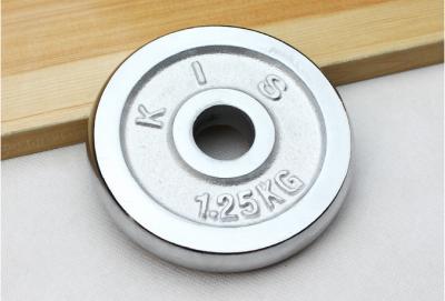 China dia25mm dia28mm hole chromed dumbbell palte barbell plate  for weight for sale