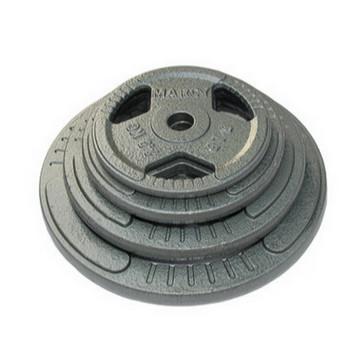 China 20kg Commercial Grade Tri-Grip Handles Portable Dumbbells Hammertone Cast Iron Weight Lifting Plate for sale