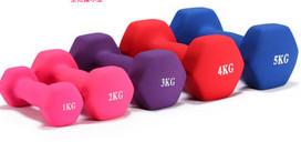 China red blue green pink purple 2lb 3lb 4lb 5lb 6lb 8lb 10lb  women Vinyl Coated Dipped Dumbbells for sale