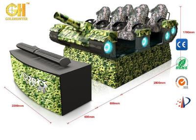 Cina sistema elettrico virtuale del cinema 6dof del simulatore 9D con 6 sedili di lusso in vendita
