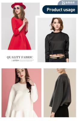 China High quality 75D  300G scuba knitting white spandex polyester air layer fabric for garment Te koop